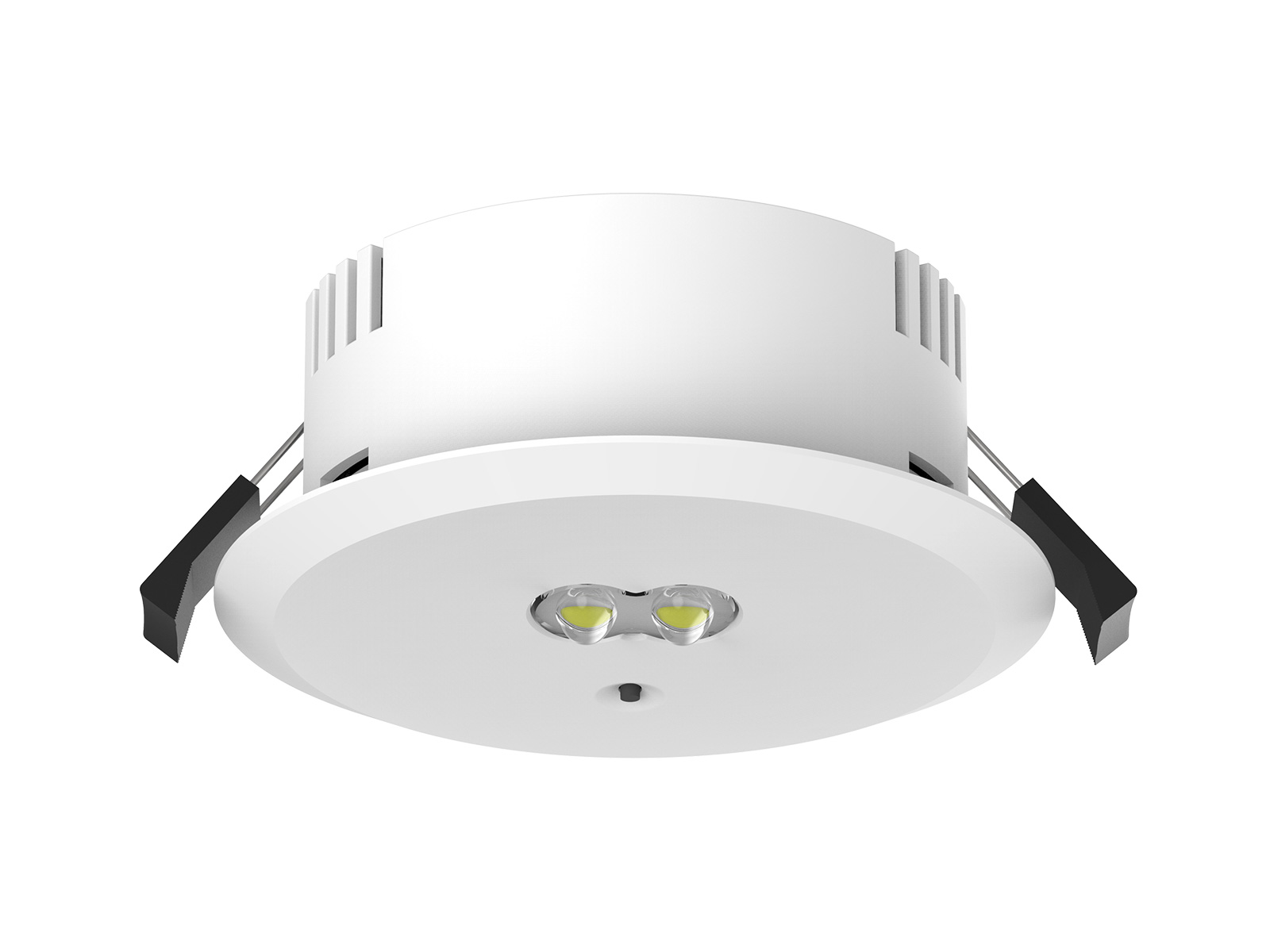 OBERON - Recessed or Surface Mounted Non-Maintained Emergency Downlight - DRK Lighting